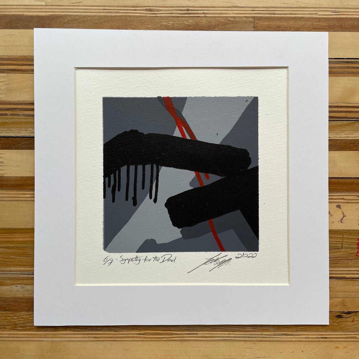 Jake Quinlan - 'Sympathy for the Devil' Mounted Screen Prints – Cardiff ...
