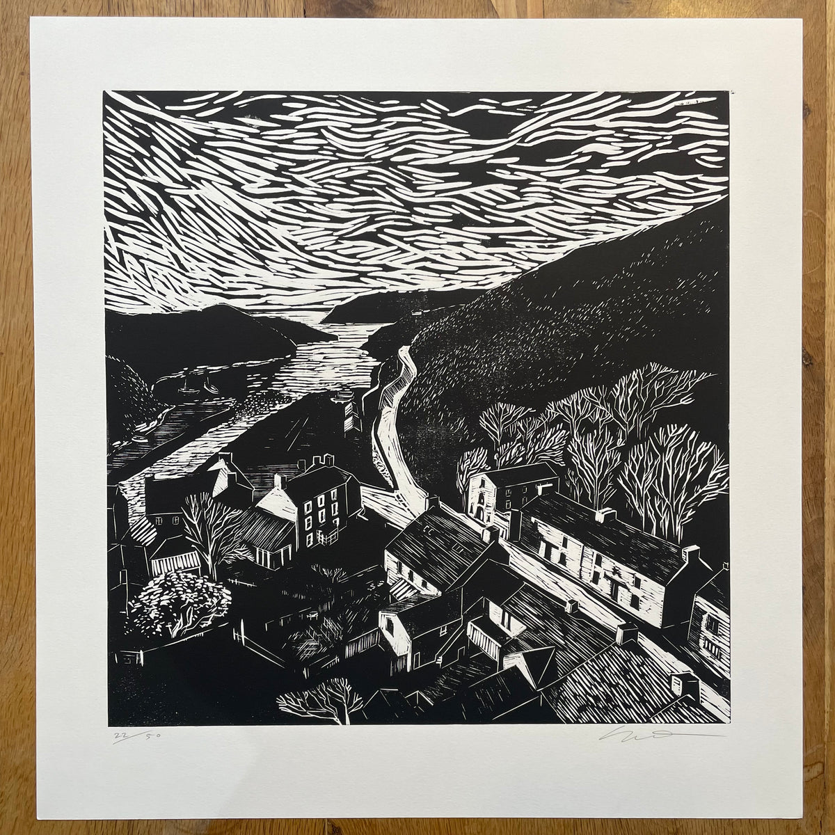 Eleanor Whiteman - 'Solva, Pembrokeshire' Limited Edition Lino Prints ...