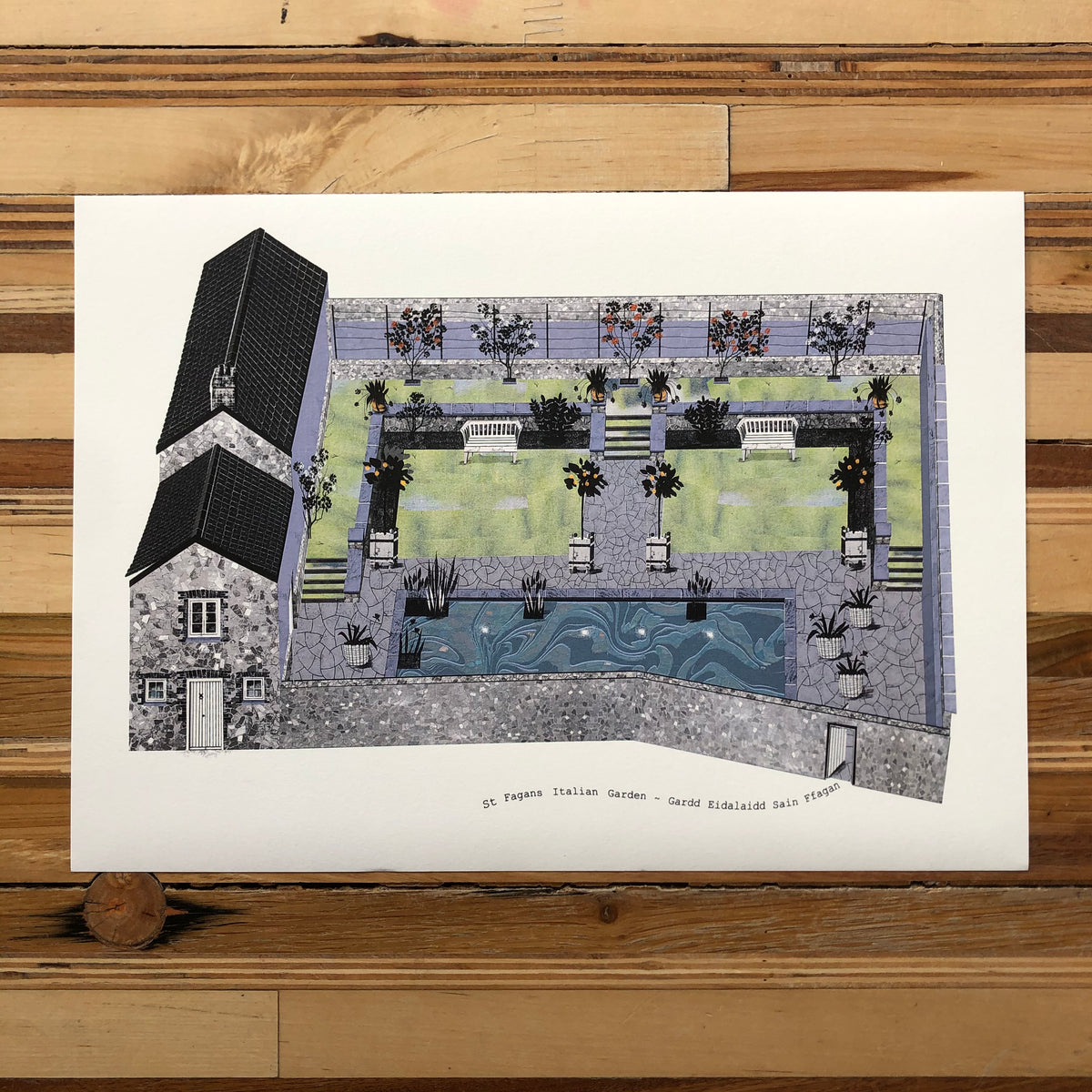 Bethan Scorey - Italian Gardens Prints – Cardiff MADE